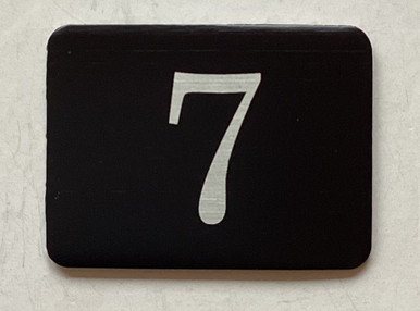 Number 7 Mailbox Number Sign / Locker Number Sign – Rust-Free Aluminum ...