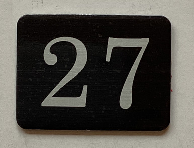 Number 27 Mailbox Number Sign / Locker Number Sign – Rust-Free Aluminum ...