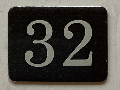 Number 32 Mailbox Number Sign / Locker Number Sign – Rust-Free Aluminum ...