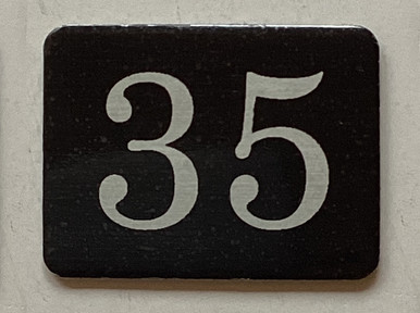 Number 35 Mailbox Number Sign / Locker Number Sign – Rust-Free Aluminum ...