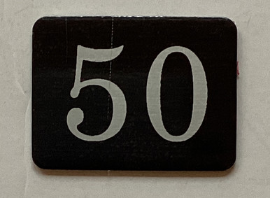 Number 50 Mailbox Number Sign / Locker Number Sign – Rust-Free Aluminum ...