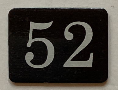 Number 52 Mailbox Number Sign / Locker Number Sign – Rust-Free Aluminum ...