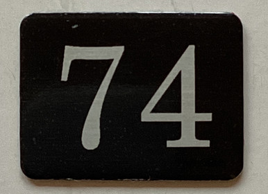 Number 74 Mailbox Number Sign / Locker Number Sign – Rust-Free Aluminum ...