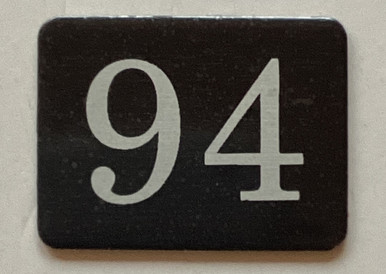 Number 94 Mailbox Number Sign / Locker Number Sign – Rust-Free Aluminum ...