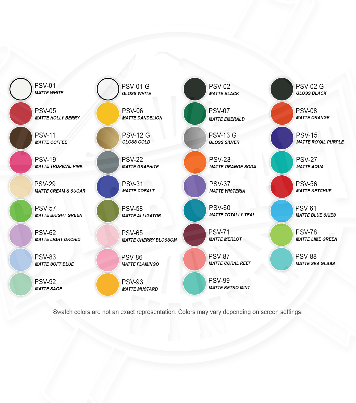 Shop for Permanent Vinyl from Color Craft Vinyl