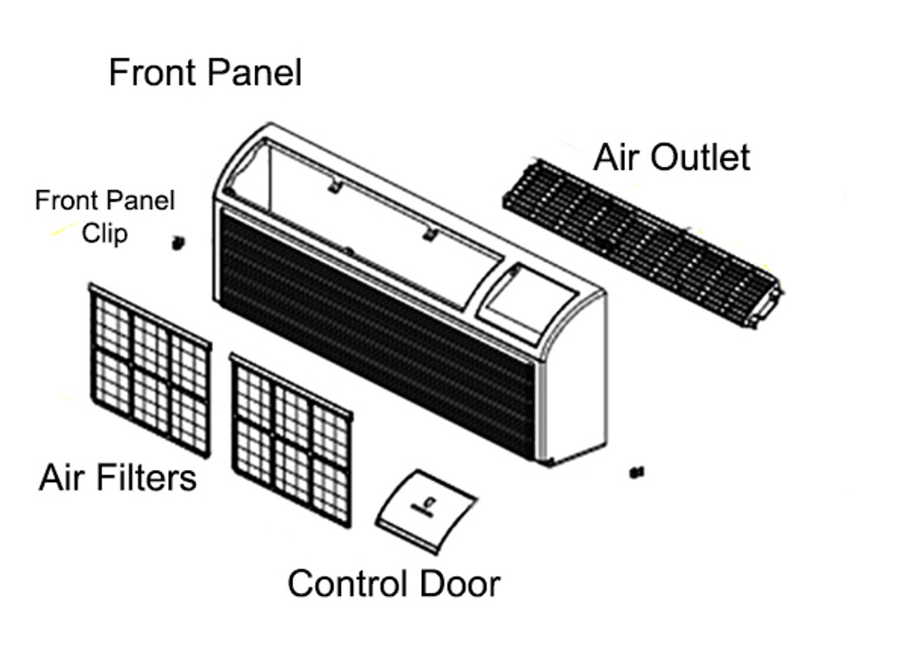 Friedrich 68700142 Front Panel for ZoneAire Premier PDE and PDH PTAC Units