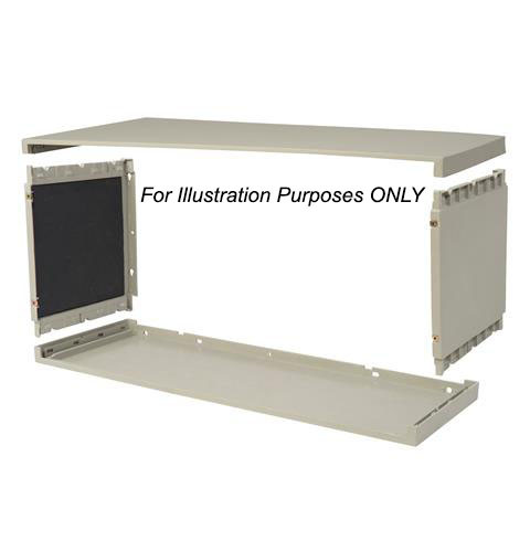 GE RAB42MG Snap-Together Insulated White Metal Wall Sleeve for GE PTACs