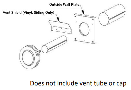 Empire VSK-2 Slim Line Vent Kit for Direct Vent Wall Furnace