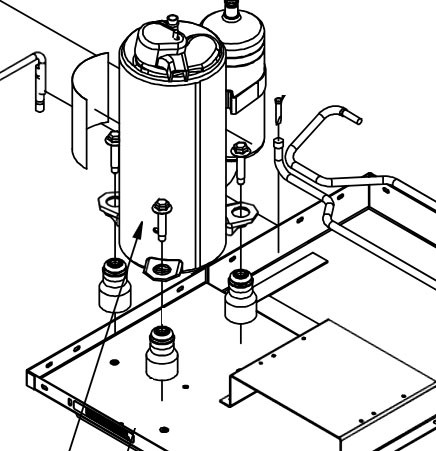 Friedrich 61717191 Replacement Compressor Kit 62200512 Large Chassis ...