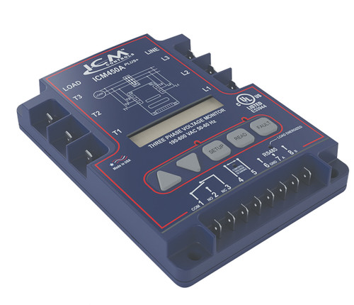 ICM ICM450A-PLUS Programmable 3-Phase Line Voltage Monitor with Modbus ...