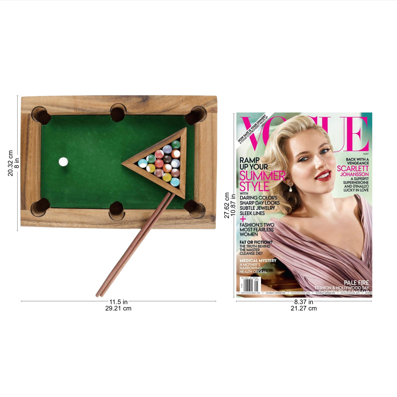 Handmade 12-Inch Raintree Wood Billiards Game from Thailand 'Best of ...