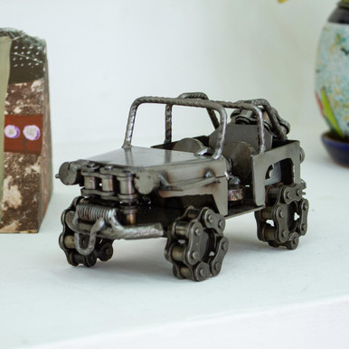 Recycled Auto Parts Rustic Jeep Sculpture 'Rustic Jeep' - Smithsonian ...
