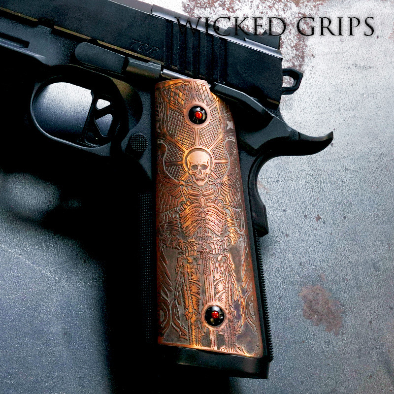 Engraved 1911 Grips