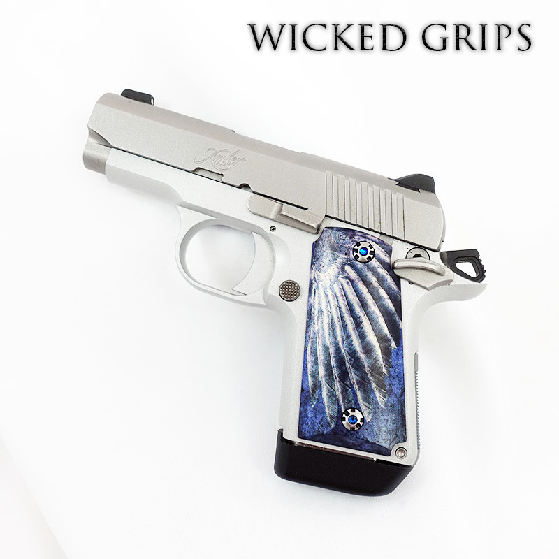 KIMBER MICRO 9MM CUSTOM CHECKERED GRIPS
