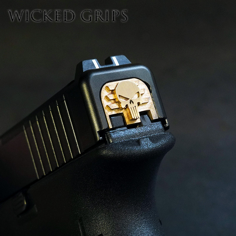 GLOCK SLIDE BACK PLATE PURE BRONZE PUNISHER GEN 5