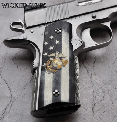 1911 THIN ALUMINUM "USMC" NEWEST SERIES!