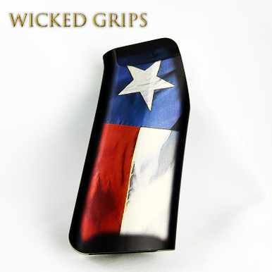 CUSTOM AR-15 PISTOL GRIP TEXAS FLAG V2