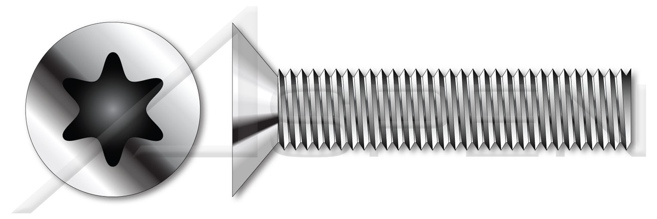 Machine Screws 6 32 X 1 4 Flat Torx 100 Degree Countersink 18 8 Stainless Steel ST076