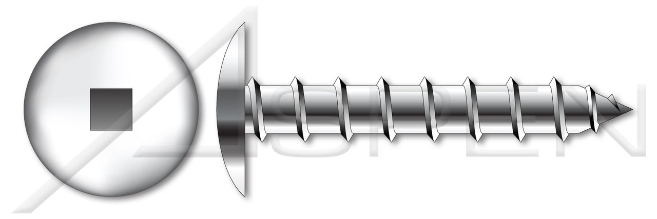 Self-Tapping Screws #10 X 3/4" Truss Head Type "A" Internal Square ...