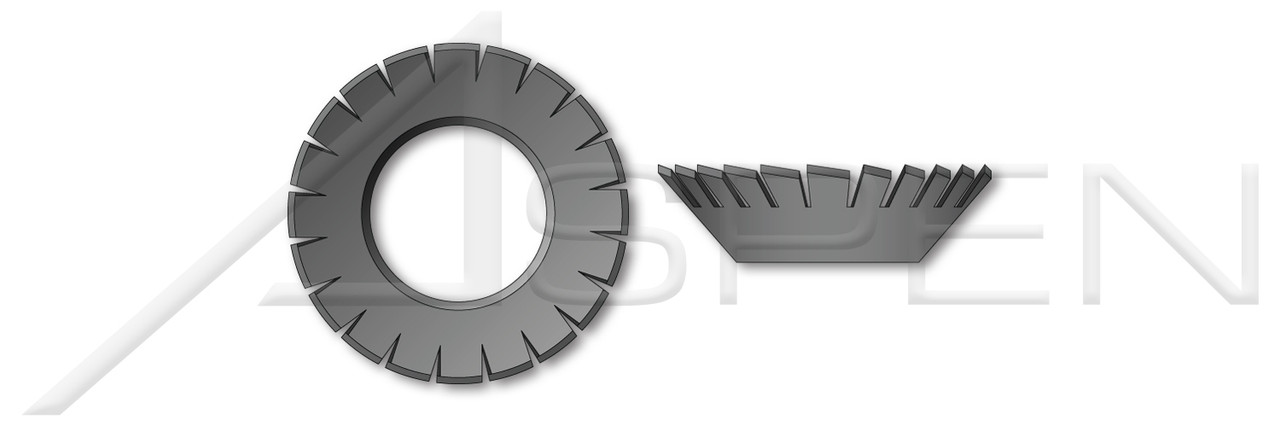 Serrated Lock Washers M4 Countersunk Steel DIN 6798 Type V ME707