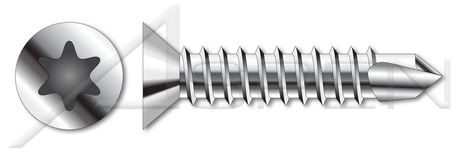 M4.8 X 45mm DIN 7504 Type O, Metric, Self-Drilling Screws, Flat Head ...