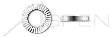 M4 Metric, Rib Spring Lock Washers, Schnorr, Regular Duty, A2 Stainless ...