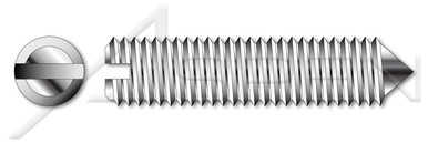 Set Screws M4-0.7 X 30mm Slot Cone Point Stainless Steel A4 Origin ...