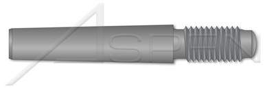Externally Threaded Tapered Pin M10 X 60mm Steel AISI 12L13 Steel DIN ...