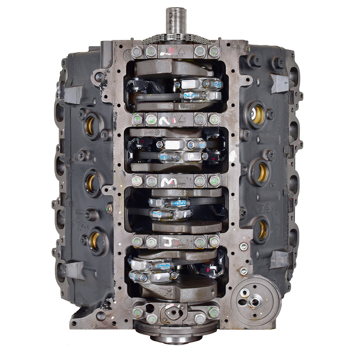 Remanufactured Gen IV 7.4L, 454 Marine Longblock. Replaces years 1973-1990.