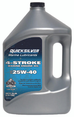 Quicksilver Synthetic Blend 4-Cycle Inboard-Sterndrive Engine Oil, 25W ...