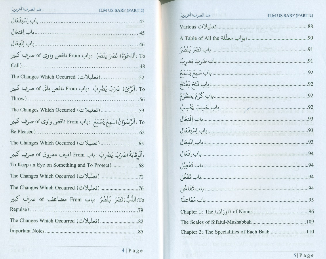 Ilm us Sarf (Part-2) English