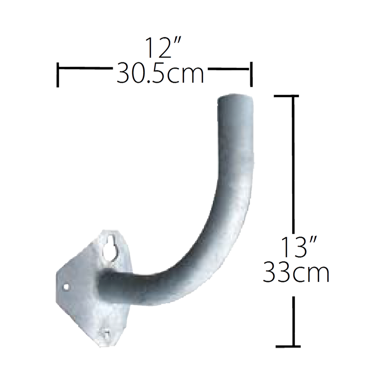 (1) Tenon Wall Mount Bracket - Galvanized Steel - RAB BWC12 ...