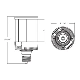 RAB HIDFA-150S-EX39-8CCT-BYP/480V - Power and Color Select - LED Corn ...
