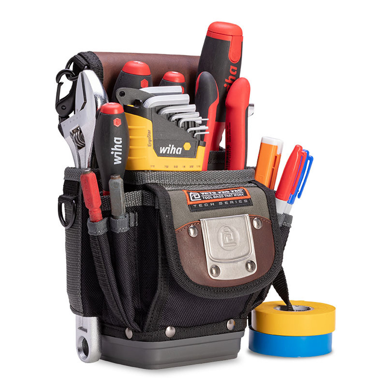 VETO PRO PAC - TP3B Three Pocket Tool Pouch w/ Base | CityLightsUSA.com