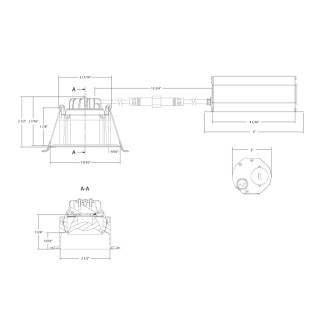 RAB GR3 - 3-inch Recessed Canless LED Gimbal Downlight | CityLightsUSA.com