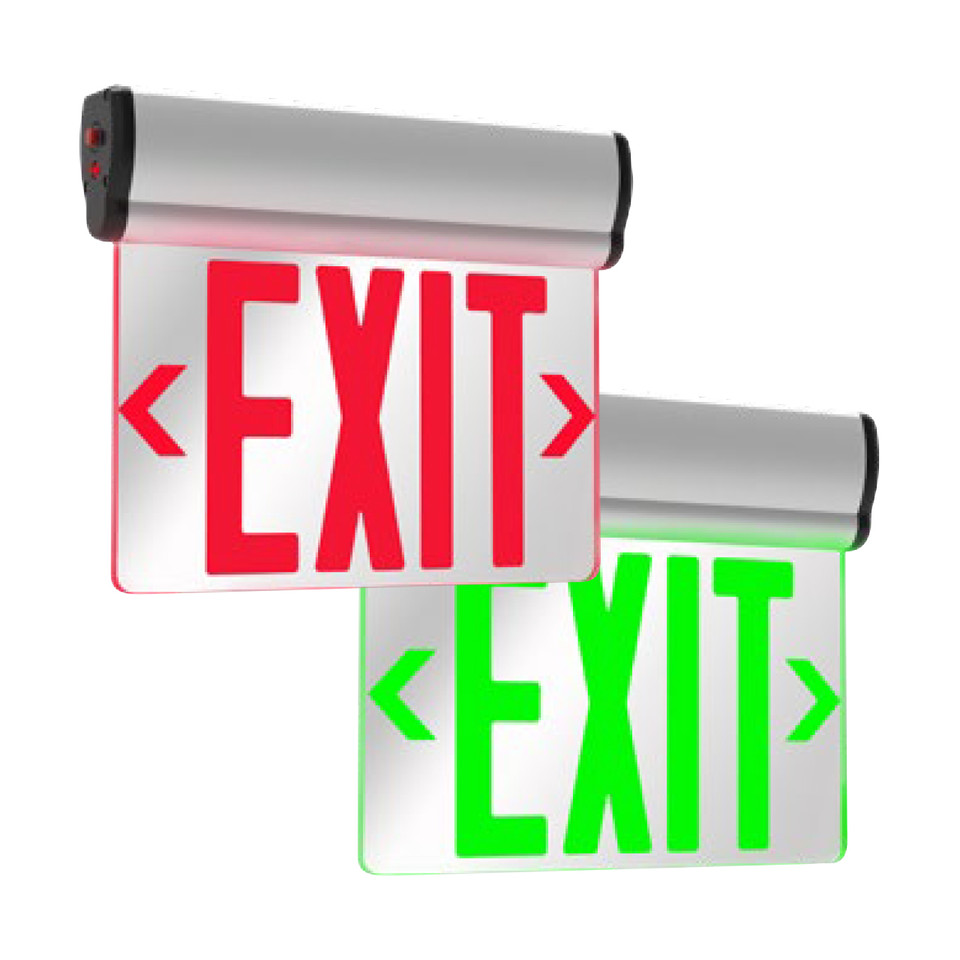 Halco 97104 Field Adjust LED Edge Lit Exit Sign | CityLightsUSA.com