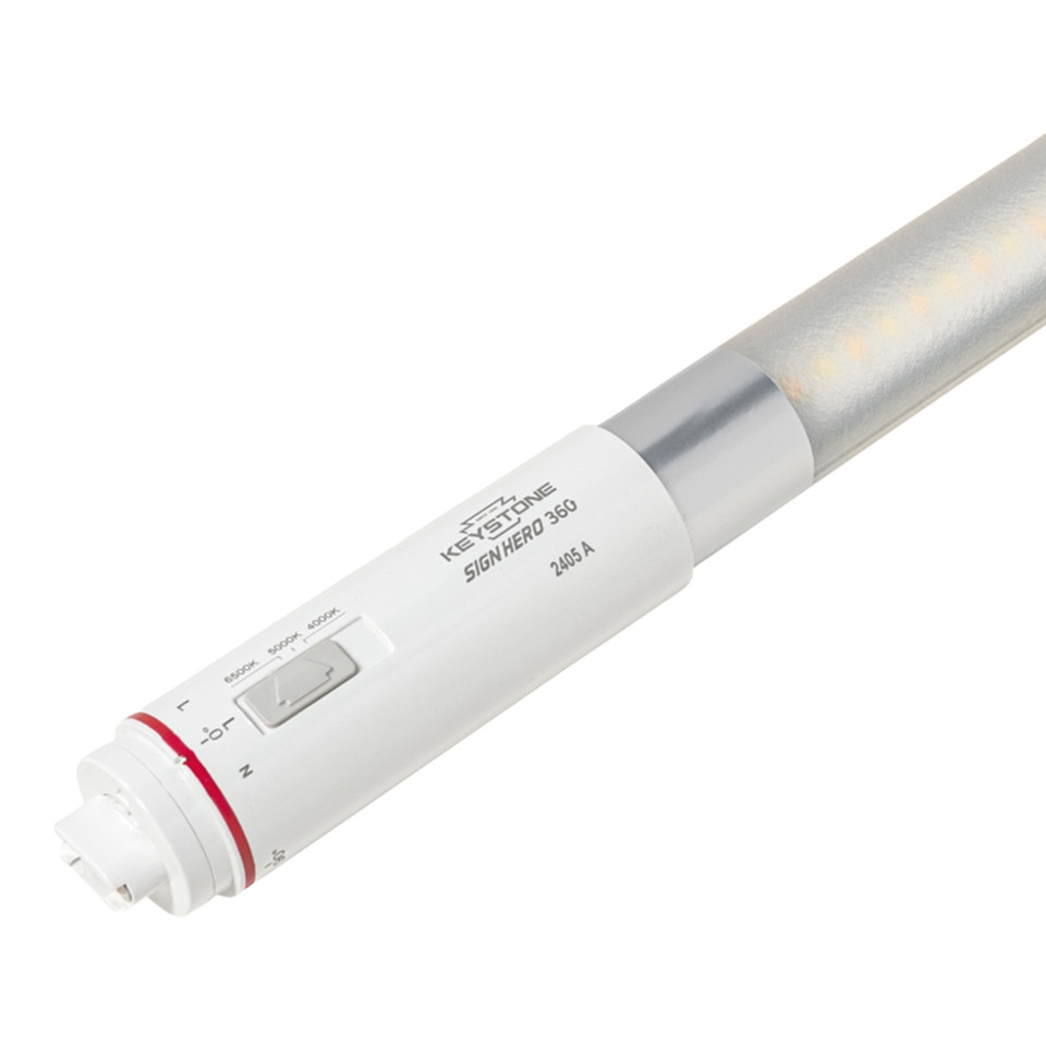 F60T12/HO - 60 in. LED Sign Lamp - Keystone KT-LED24T8-60P2SF-8CSK-DX2 ...