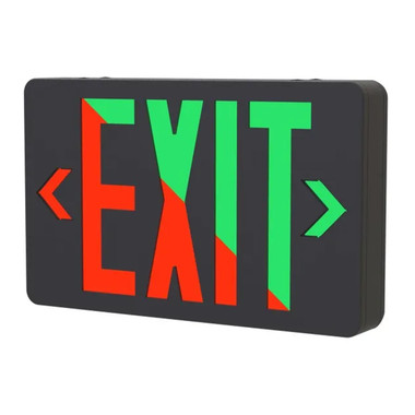 Halco ProLED 97120 EMG-EXE-BK-RG - Red or Green - LED Exit Sign with ...