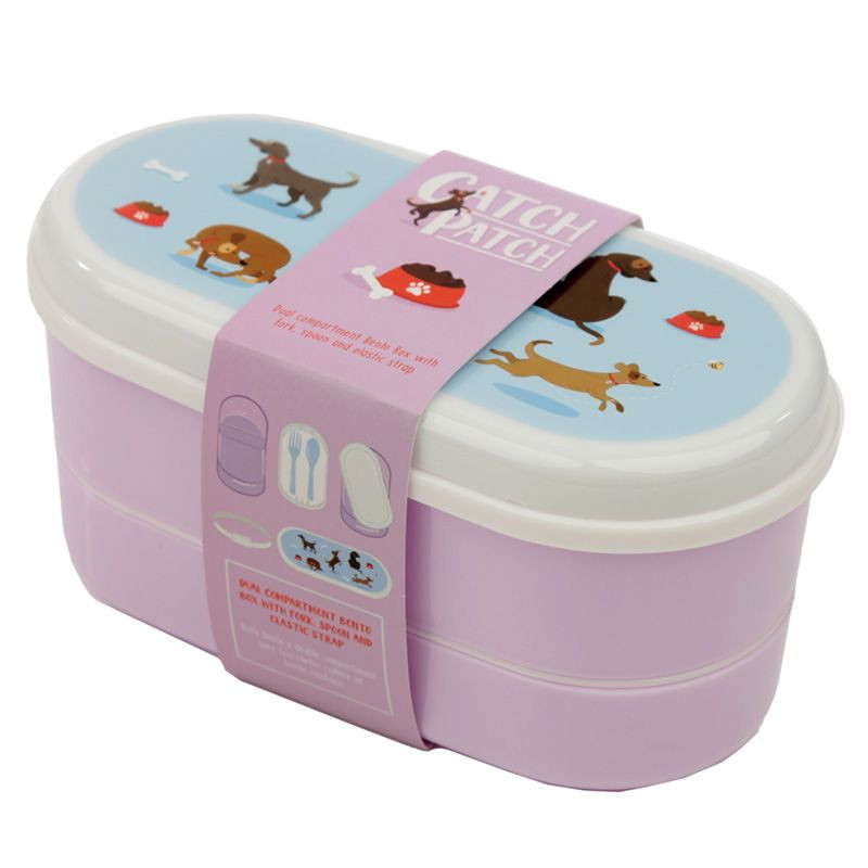Catch Patch Dog Stacked Bento Box