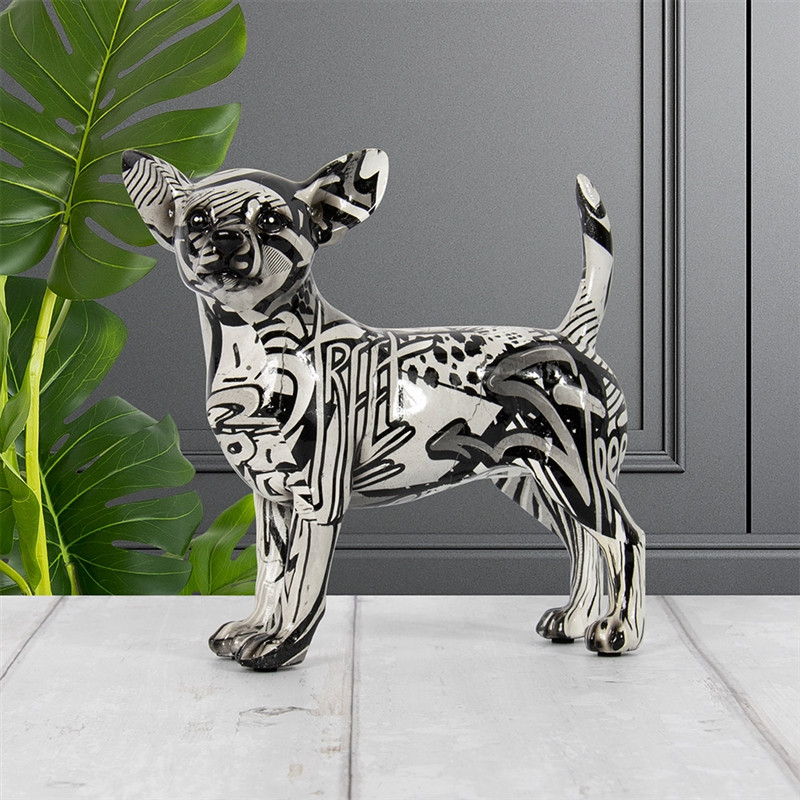 Graffiti Dog Art Monochrome Ornament - Chihuahua - Dogs Gift