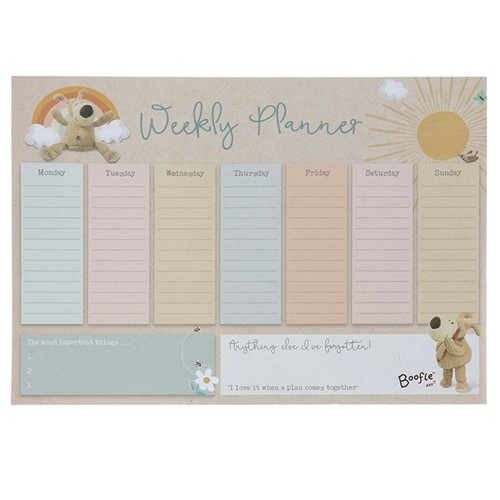 Boofle Dog Themed Weekly Planner - Dogs Gift