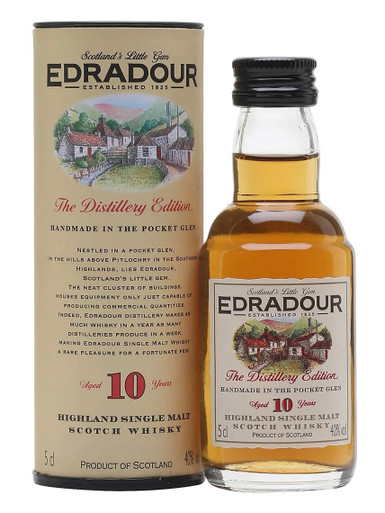 Edradour 10 Year Old, The Distillery Edition Miniature, Single Malt ...