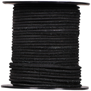 Xsotica Round Suede Leather Cords 2mm Black