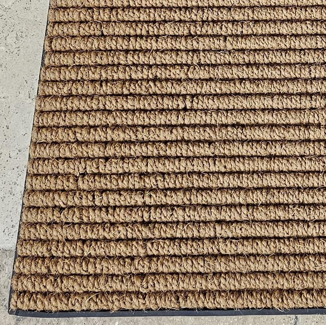 Ribbed Rubber Backed Coir Mat 60 x 90cm | Doormat