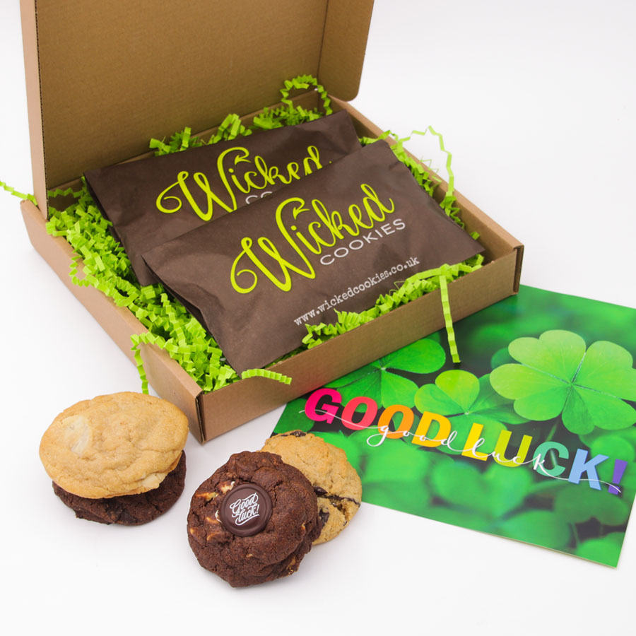 Good Luck Vegan & Dairy Free Cookie Box - Wicked Cookies Limited