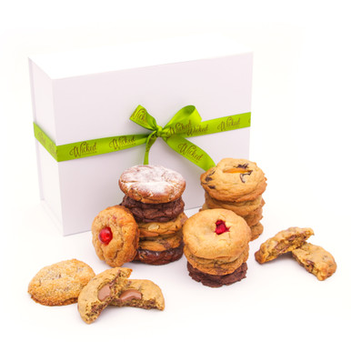 Classic Cookie Selection in Luxury Gift Box with Hand Tied Ribbon and ...