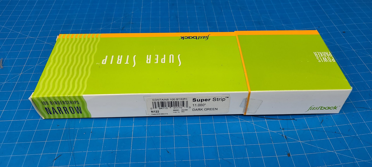 Powis Parker Fastback Super Strip 100ea Narrow 11" Binderstrips Dark ...