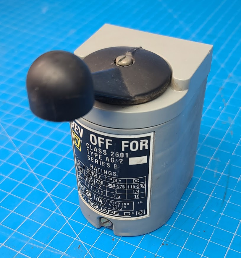 Square D 2601 AG-2 Reversing Drum Switch Series B