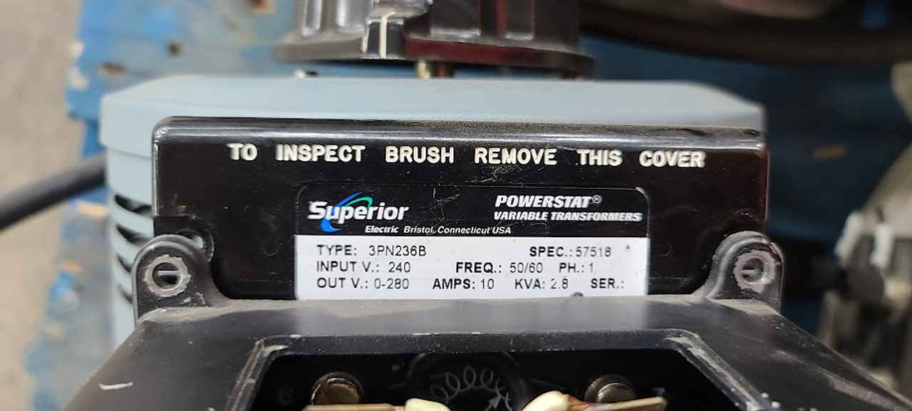 Superior Powerstat 240V In 0-280V Out 10 Amp 2.8 kVA Variable ...