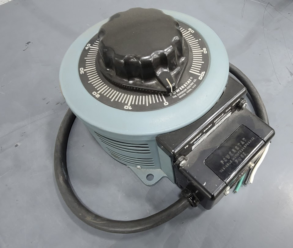 Superior Powerstat 240V In 0-280V Out 10 Amp 2.8 kVA Variable ...